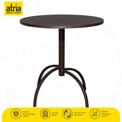 Promo Meja Atria Bulat Kaki 4 sisi dakota dark grey Cicil 0% 3x ...