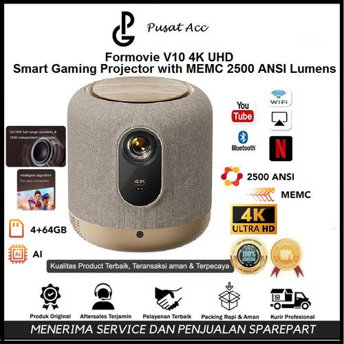Jual Formovie V10 Smart Gaming Projector MEMC 2500 ANSI Lumens 4K Proyektor - Kota Tangerang ...
