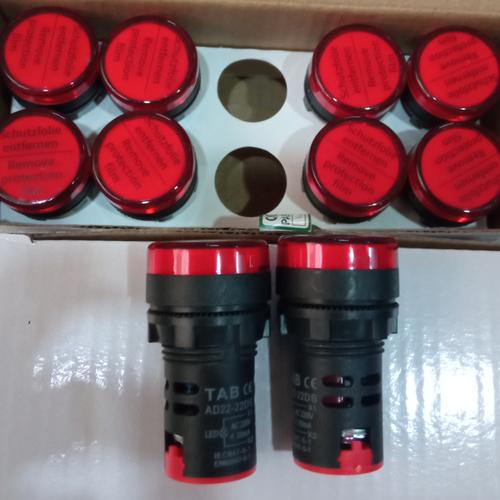 Jual Pilot Lamp / Lampu Box LED 22mm Merah AD22-22DS 220V AC - Jakarta ...