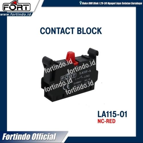 Jual Contact Block LA115-01 NC Merah Blok Kontak Bantu FORT - Kota ...