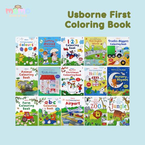 Jual Usborne Coloring Book | Buku Warna Menggambar Anak Stiker TK PAUD ...