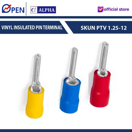Jual VINYL INSULATED PIN TERMINAL / SKUN PTV 1.25-12 BRAND ALPHA ...