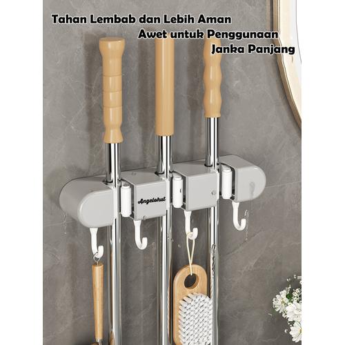 Jual Angelohut Y008 Holder Tempat Gantung Sapu dan Pel Tempel Ke ...