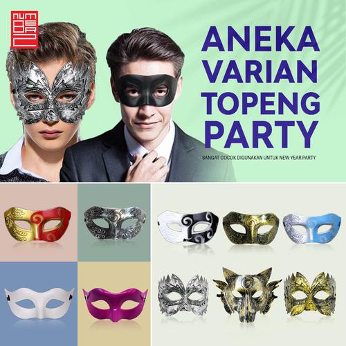 Jual Topeng wajah pesta tahun baru party pria wanita masquerade unik ...