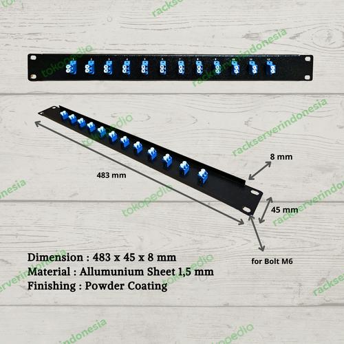 Jual Patch Panel FO 24 Core LC DX / OM3 / Patch Panel Fiber Optik ...