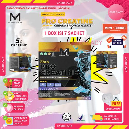 Jual M1 PRO CREATINE 70 gr 7 Sachet MUSCLE FIRST KEMASAN SASET M1 PROCR ...