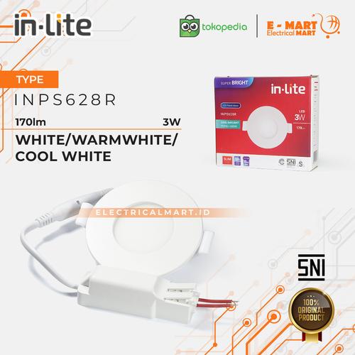 Promo INLITE Downlight LED 3W IN-LITE PANEL 3 W 3 Watt 3Watt Bulat INPS ...
