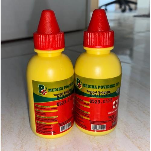 Jual Povidone iodine 30ml / Povidone iodine 1 liter / Betadin Povidon ...