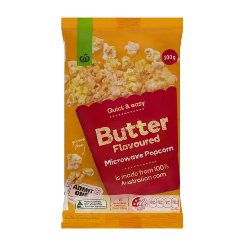 Jual Woolworths Microwave Popcorn Butter Flavoured 100g - Kota Denpasar ...
