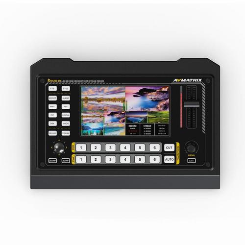 Jual Video Mixer AVMATRIX Shark S6 Monitor +Rec +PTZ Controller 4SDI ...