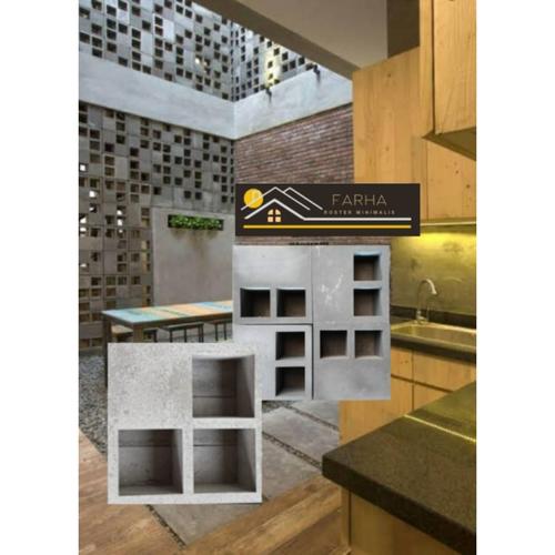 Jual roster beton minimalis, loster beton motif dadu - Kota Bandung ...