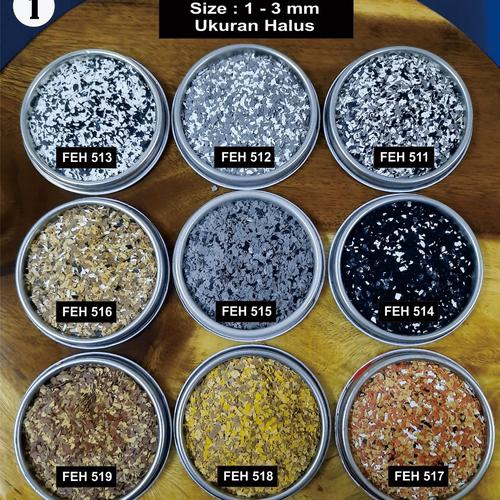 Jual Epoxy Flakes Halus untuk lantai , meja dll , ada 30 motif warna ...