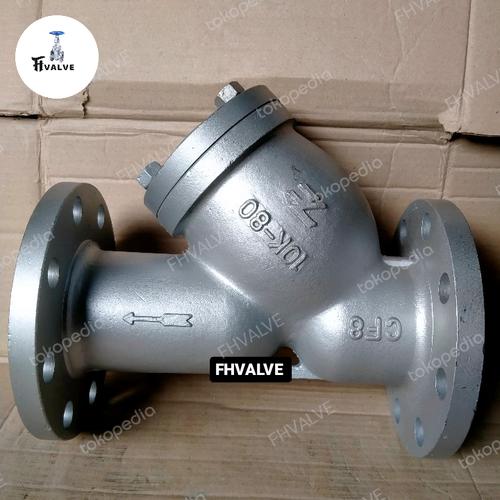 Jual Y Strainer 3" Inch Stainless SS304 CF8 Flange Jis 10K-80 - Kota ...