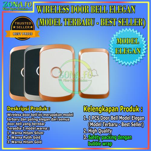 Promo Bel Rumah Tanpa Kabel Wireless Waterproof Door Bell Pintu ...