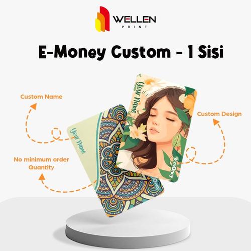 Jual CETAK KARTU ETOLL E-TOLL CARD CUSTOM FOTO E - MONEY 1 SISI / SATU ...