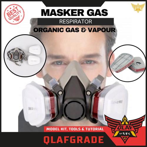 Jual MASKER GAS RESPIRATOR SET Cartride filter face mask spray painting ...