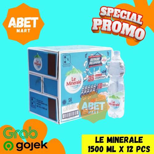 Jual Le Minerale 1500 Ml 1 Dus isi 12 Botol - Leminerale Air Mineral ...