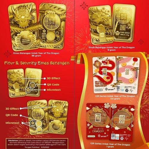 Jual Antam dragon naga 8 - Jakarta Barat - GoldPlus | Tokopedia