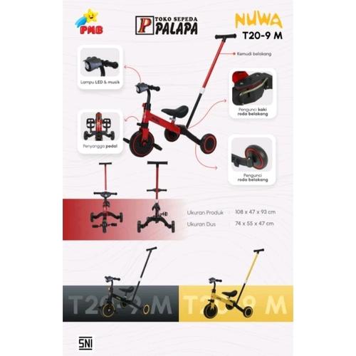 Jual SEPEDA ANAK Roda Tiga 3 PMB IORA NUWA T20 - 9 Pushbike Push Bike ...
