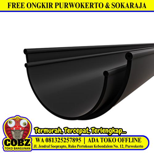 Jual 3 IN x 3.6 M / MEGALON Talang Air Pipa Belah PVC Hitam Batang ...