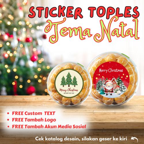 Jual Stiker Natal, Merry Christmas Sticker Label, Stiker Kemasan ...