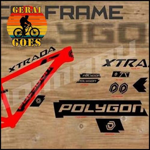 Jual Stiker Frame Sticker Decal Sepeda POLYGON XTRADA BISA CUSTOM ...