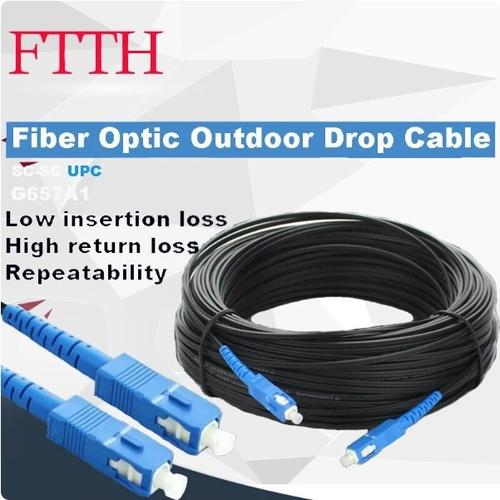 Jual Kabel Fiber Optik 100 Meter Ftth Drop Cable Patch Cord Sc-Sc ...