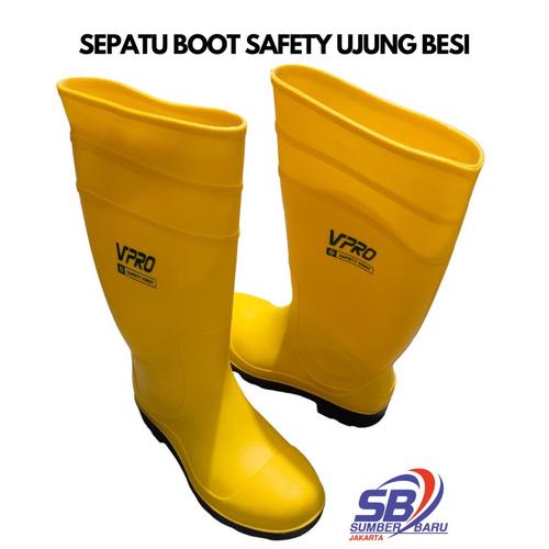 Jual Sepatu Boot Safety Rubber Karet Legion Ujung Besi Steel Proyek ...