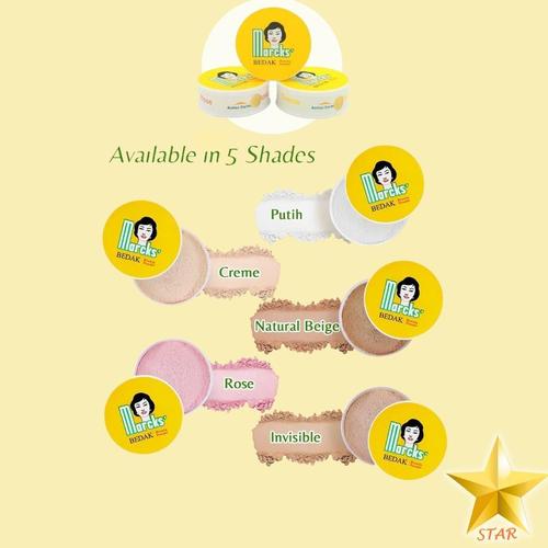 Jual JGO Original Bedak Tabur Marcks 40 Gram 40Gr 40G 40 Gr - Natural ...
