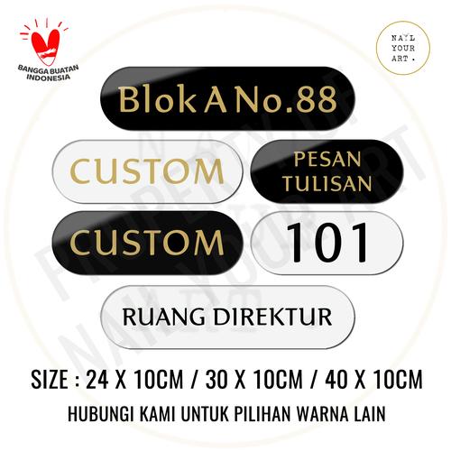 Promo CUSTOM SIGN AKRILIK ROUND ALAMAT RUMAH / NAMA RUANGAN / NOMOR ...