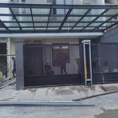 Jual atap kanopi rangka baja wf dan atap kaca tempered - Kota Tangerang ...