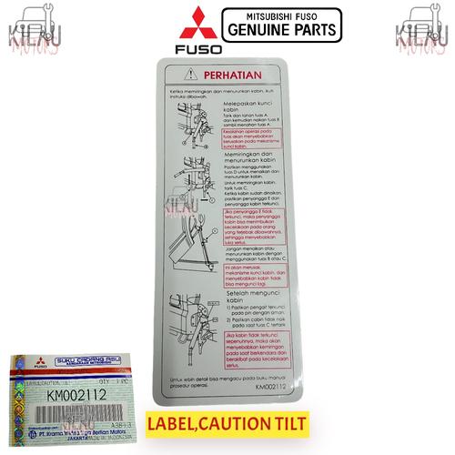 Jual Stiker Label Instruksi Jungkit Kabin Ori Mitsubishi Canter ...