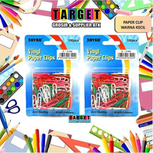 Jual PAPER CLIP WARNA WARNI / PENJEPIT KERTAS / TRIGONAL KLIP NO 3 ...