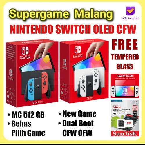Promo Nintendo Switch V2 CFW Oled Neon Grey White Putih V 2 Console Game Cicil 0% 3x - Kota ...