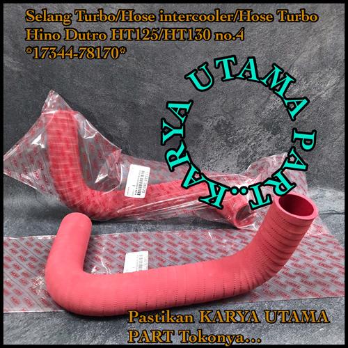 Jual Selang turbo/Hose intercooler/Hose turbo No.4 Hino dutro HT125 ...