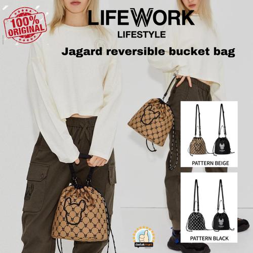 Jual [Ready Stock] Lifework Jagard reversible bucket bag - Pattern Black - Jakarta Utara ...