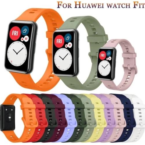 Jual Strap Silicone/ Tali Jam Huawei Watch Fit / Fit SE / Watch Fit ...