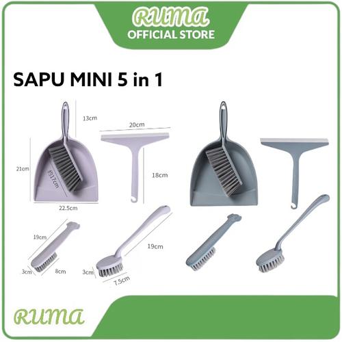 Jual Sapu Mini 5 in 1 Pembersih Debu Bahan Tebal Sikat Pembersih Karpet ...