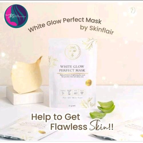 Jual SKINFLAIR WHITE GLOW PERFECT MASK POWDER MASKER WHITENING GLOWING ...