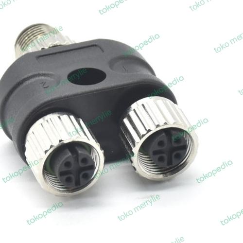 Jual CONNECTOR SOCKET M12 SPLITTER A CODE 4 PIN ONE MALE TO FEMALE SENSOR - Kab. Tangerang ...