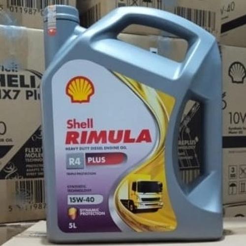 Jual Shell Rimula R4 Plus 15W-40 Kemasan 4 Liter ORIGINAL Scane Barcode ...