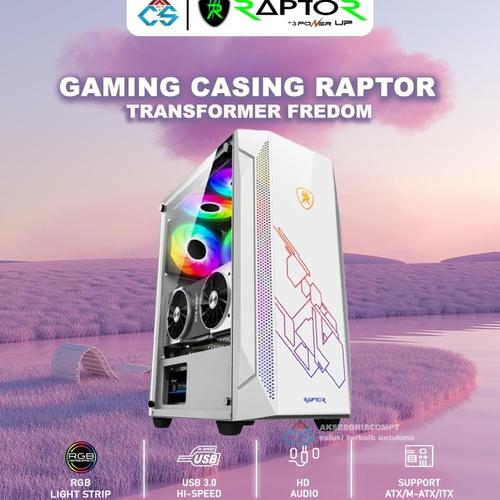 Jual Casing Gaming Power Up Raptor Transformers Freedom White - Casing ...
