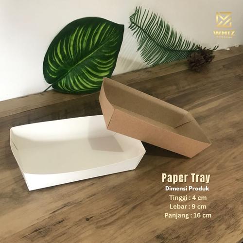 Jual Food Tray / Paper Tray M Lunch Tray Tebal Medium Piring Kertas Isi ...