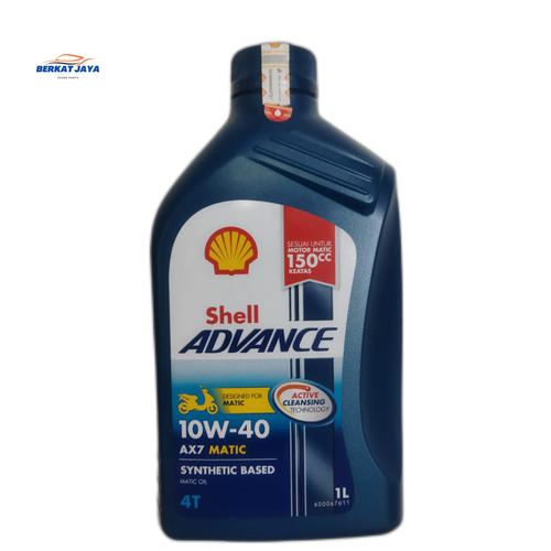 Jual Oli Mesin Motor Matic Shell Advance 10W-40 AX7 Synthetic Based 1 ...