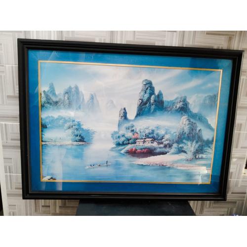 Jual Lukisan Pemandangan Printing Bingkai Kaca Kuno Jadul Antik ... Jual Lukisan Pemandangan Printing Bingkai Kaca Kuno Jadul Antik ...