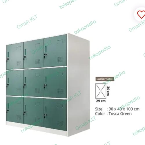 Jual krisbow masterspace locker 9 pintu / loker karyawan / locker ...
