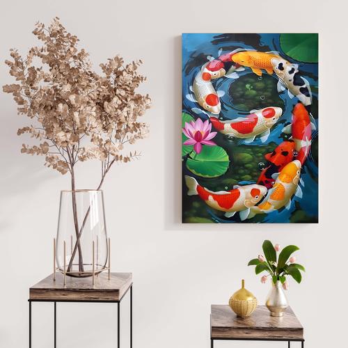 Jual Hiasan Dinding Poster Ikan Hias Koi Pajangan Rumah Yin Yang Lukisan - KOI12 - Kota Bogor ...