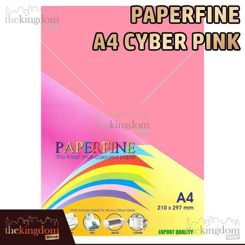 Jual Paperfine Kertas Hvs Warna A4 Cyber Pink Ping Muda / Isi 25 Lembar ...