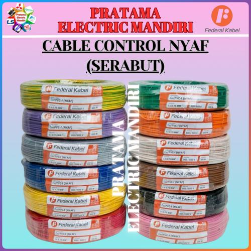 Jual [ROLL=100MTR] FEDERAL KABEL SERABUT KONTROL CABLE CONTROL NYAF 0 ...