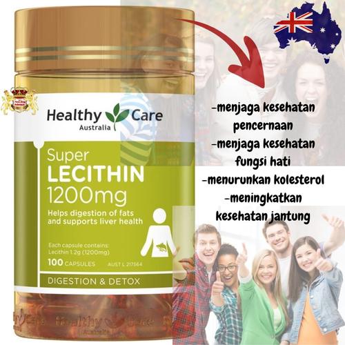 Jual healthy care super lecithin 1200mg 100 capsules - Kota Tangerang ...